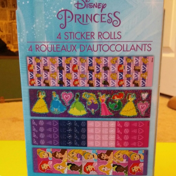 Disney | Other | 3 For Disney Princess Sticker Roll Set | Poshmark